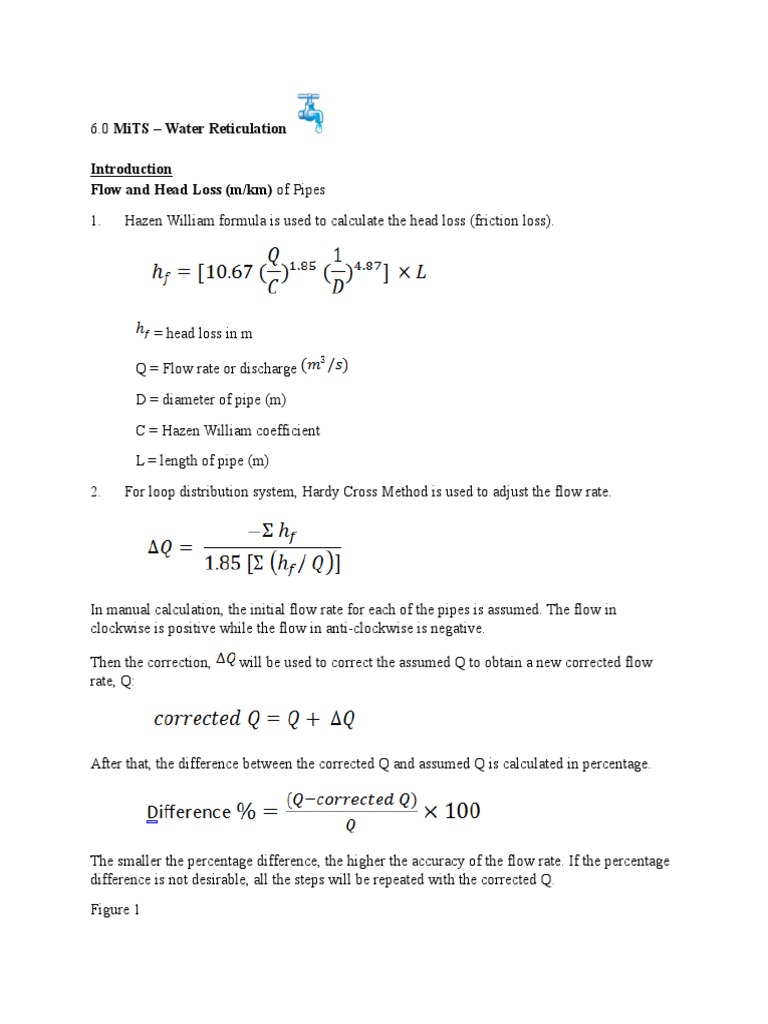 Water Reticulation Handout | PDF