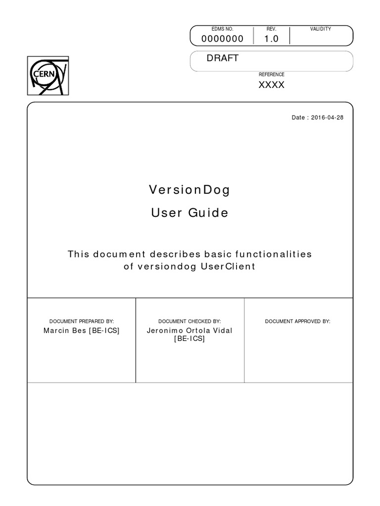 Versiondog UserGuide | PDF | User (Computing) | Backup