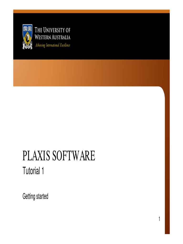 Plaxis Software: Tutorial 1 | PDF