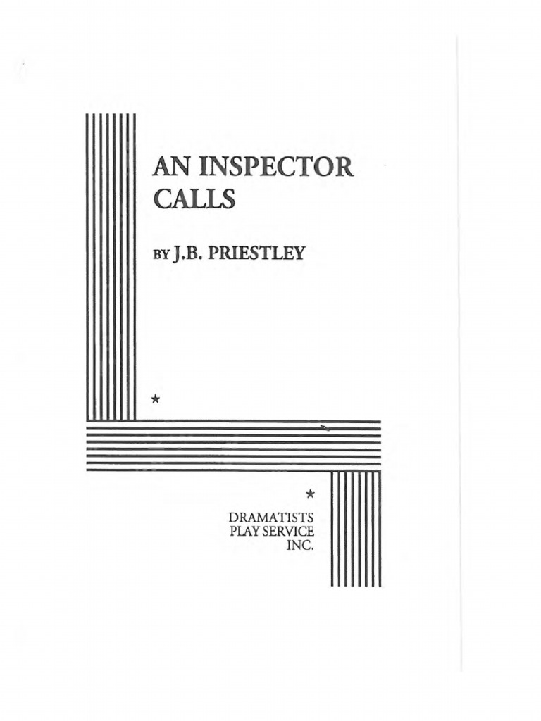 An Inspector Calls Full Text PDF | PDF