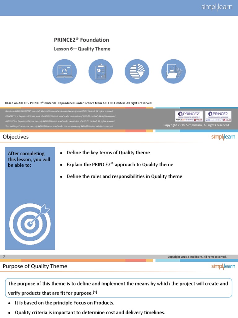 PRINCE2_LESSON_06.pdf | Quality Management | Quality Assurance