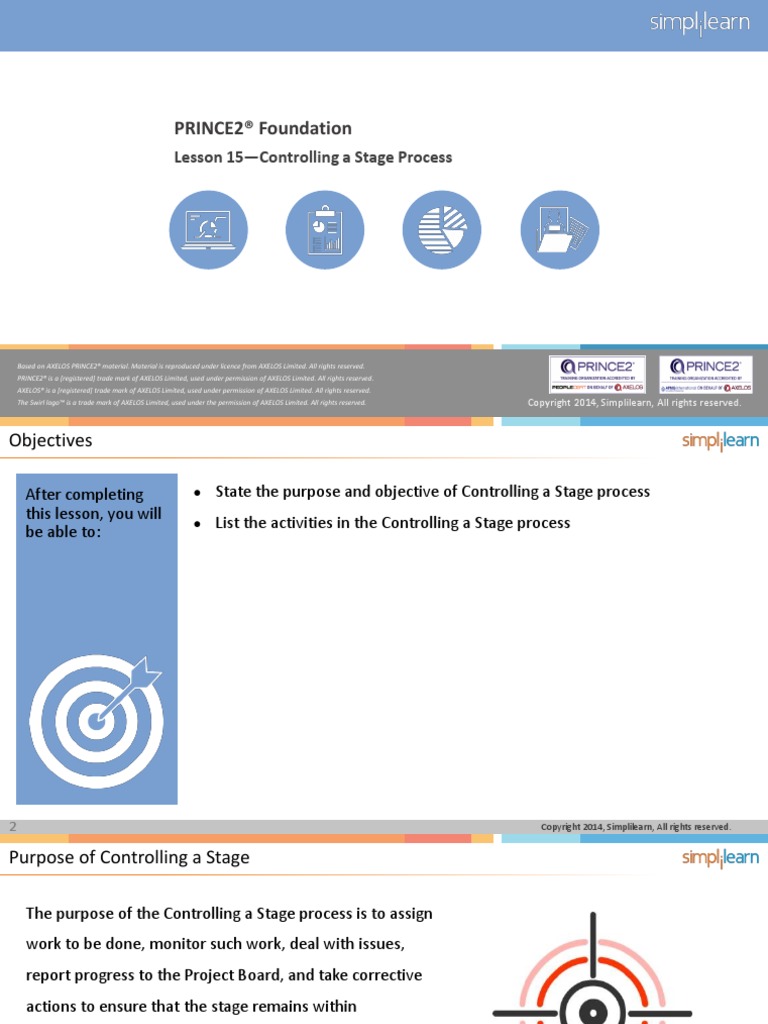 Prince2 Foundation: Lesson 15-Controlling A Stage Process | PDF | Risk ...