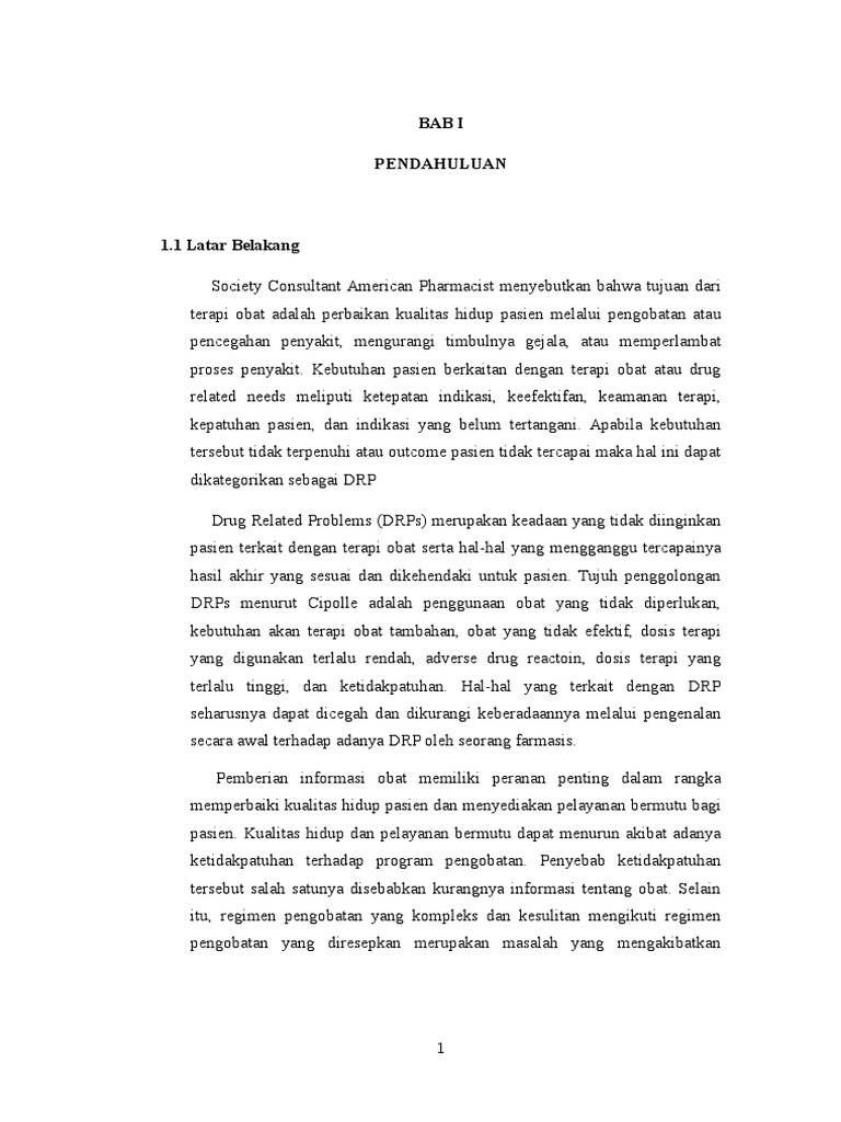 Memahami Drug Related Problems (DRP) | PDF | Kesehatan Holistik