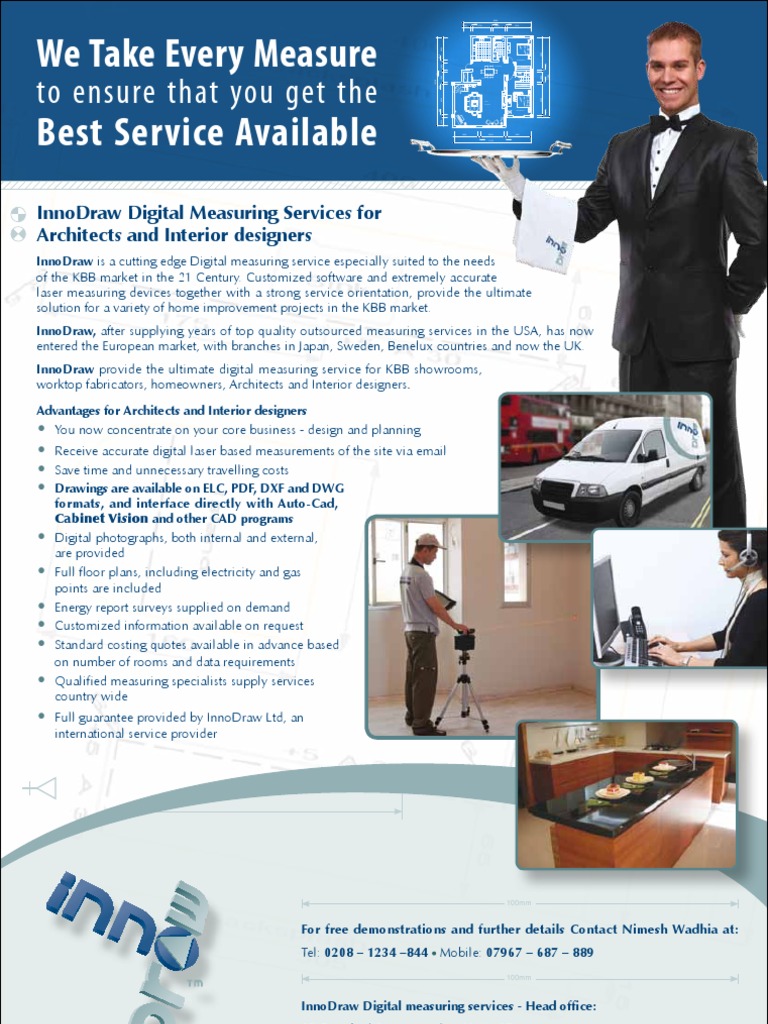 Digital Measuring Services - Innodraw | PDF | Auto Cad | Countertop