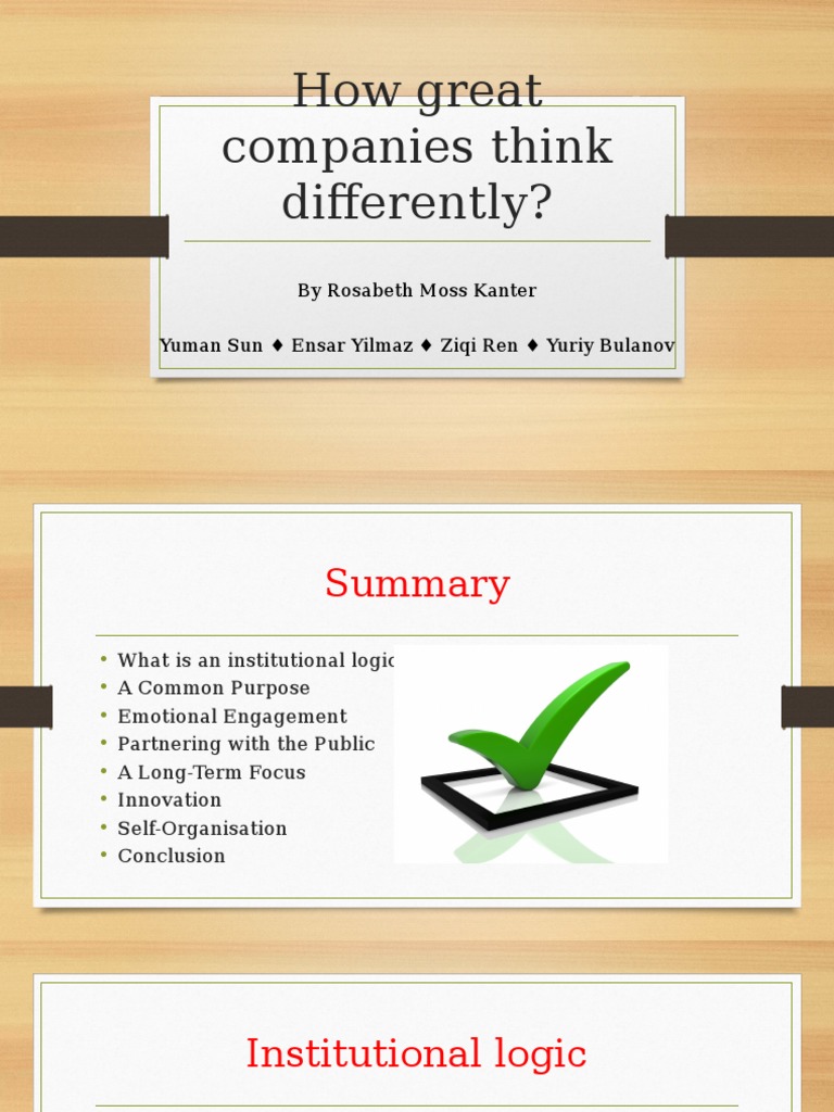 How Great Companies Think Differently | PDF | Ibm | Innovation