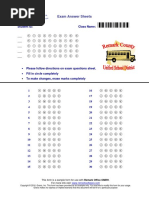 30 Question Answer Sheet | PDF