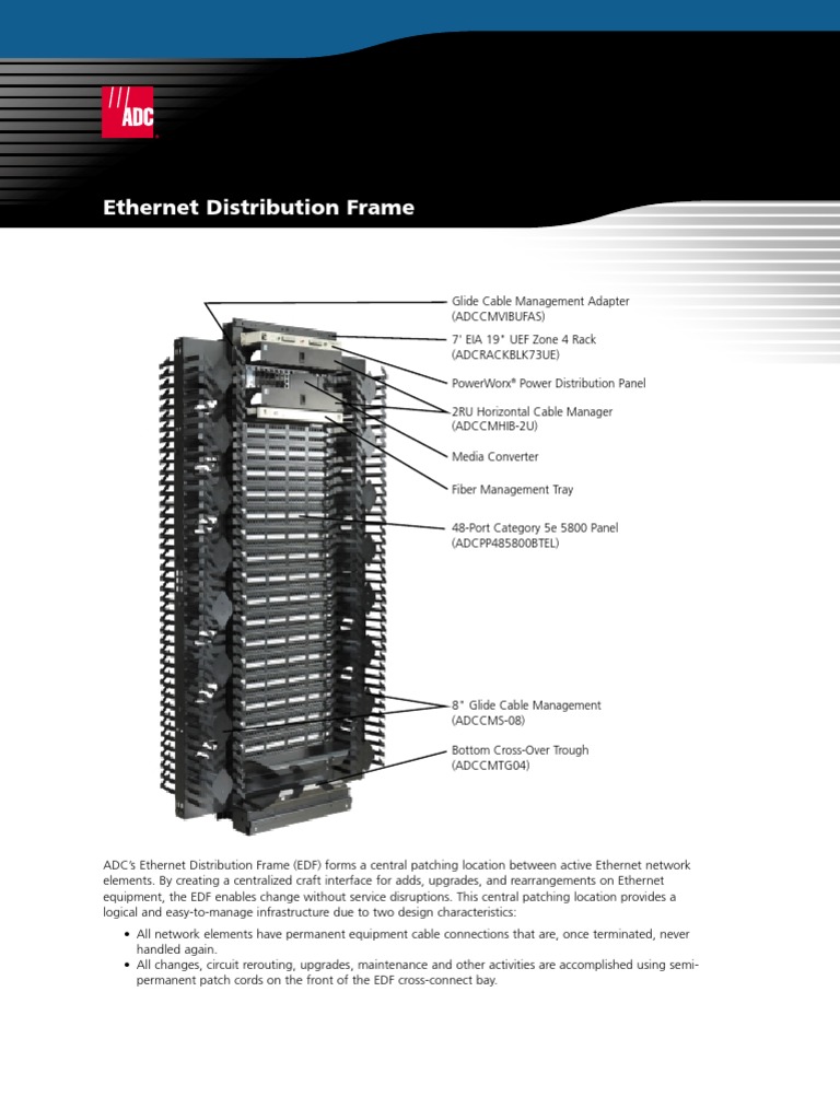 Ethernet Distribution Frame | Download Free PDF | Ethernet | Electronic ...