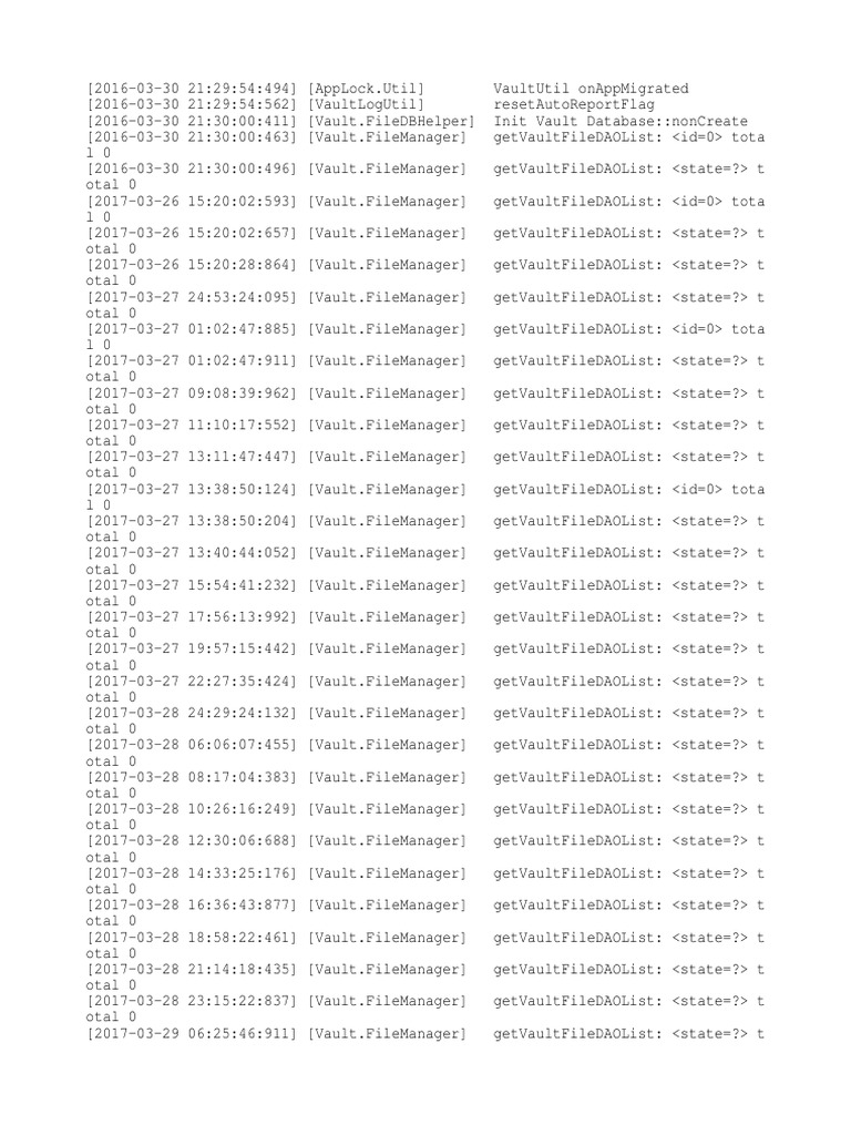 Vault Log | PDF | Business