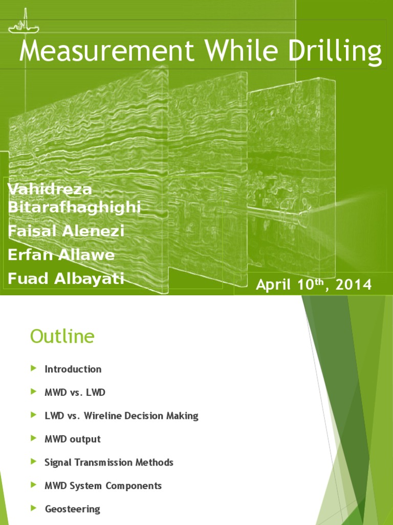 Measurement While Drilling (MWD) | PDF | Geotechnical Engineering ...