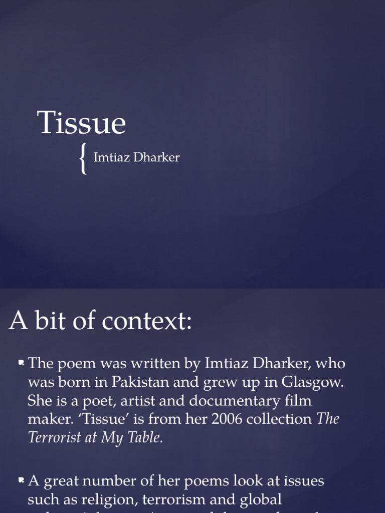 Tissue | Poetry | Verb