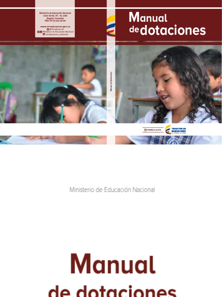 Manual de Dotaciones de Colegios PDF | PDF | Tornillo | Muestreo ... Manual de Dotaciones de Colegios PDF | PDF | Tornillo | Muestreo ...