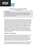 Argumentative Essay On Sex Education in Schools | PDF | Sex Education ...