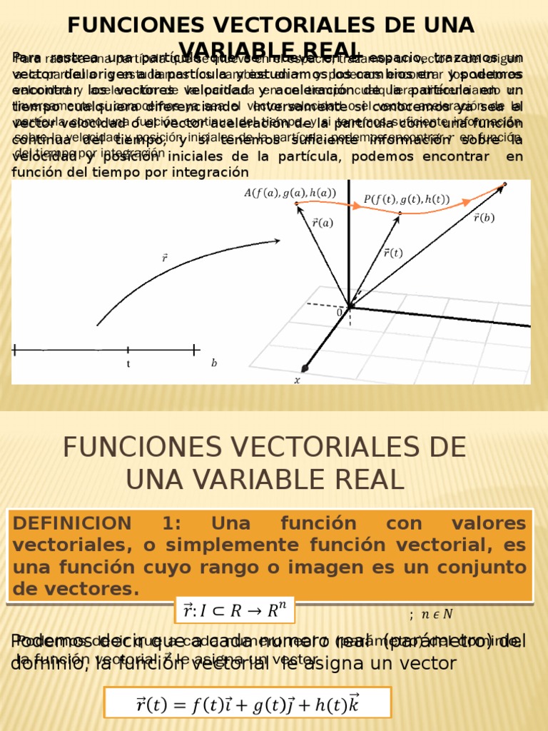 FUNCIONES VECTORIALES | Curva | Vector Euclidiano | Prueba gratuita de 30 días | Scribd