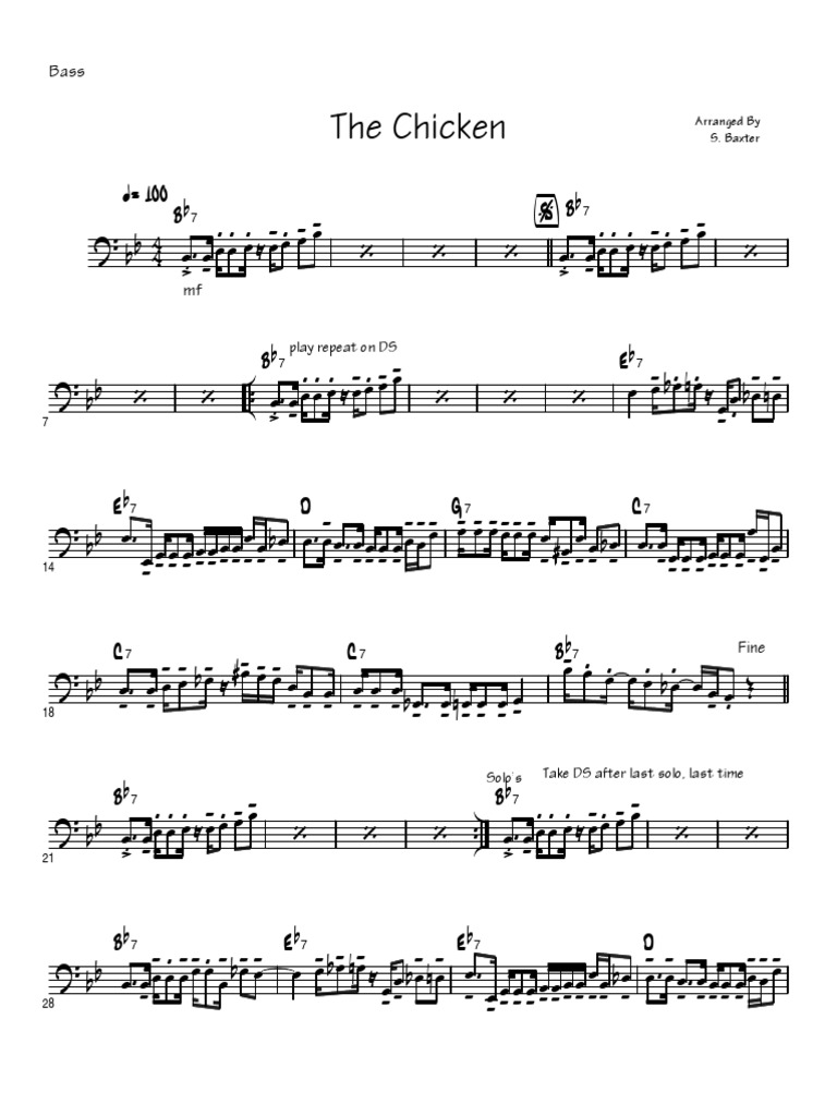 The Chicken - Bass PDF | PDF