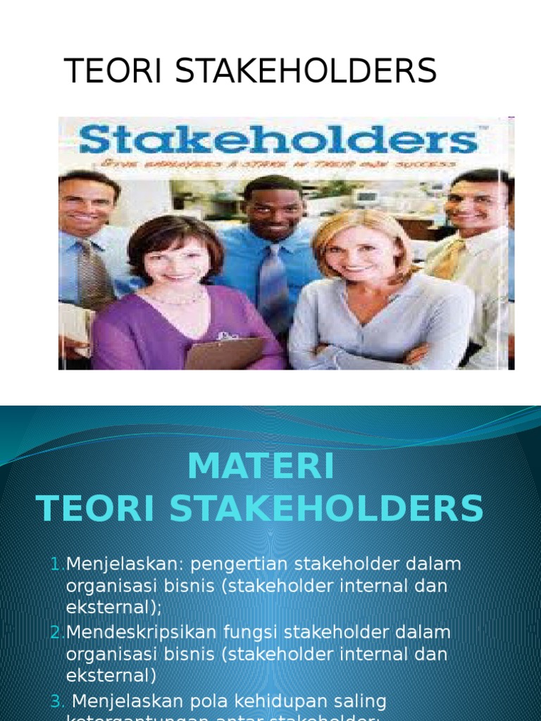 Teori Stakeholder | PDF