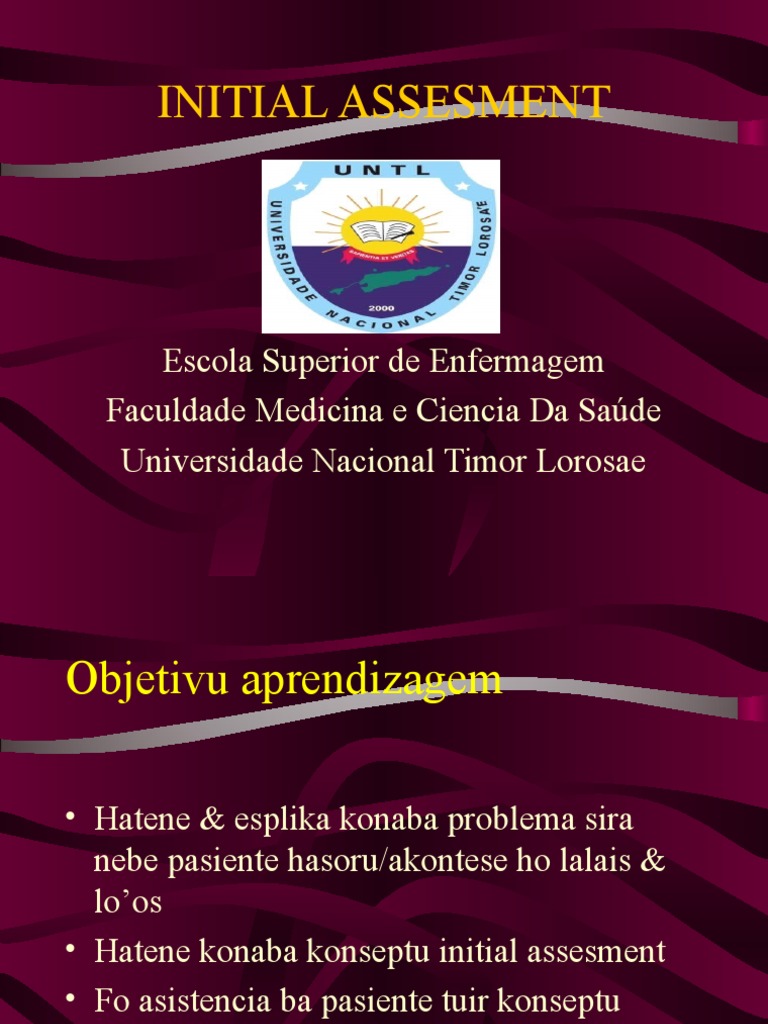 Initial Assesment Untl 2017 | PDF