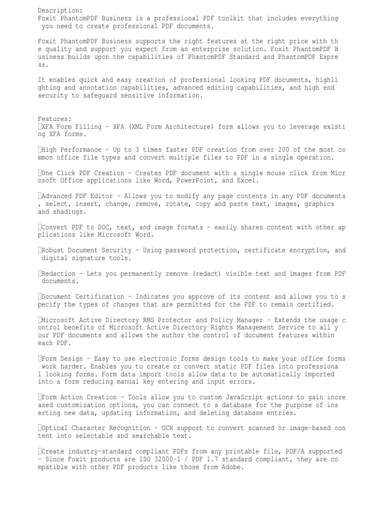 Foxit Phantompdf Pdf Portable Document Format Computer Architecture