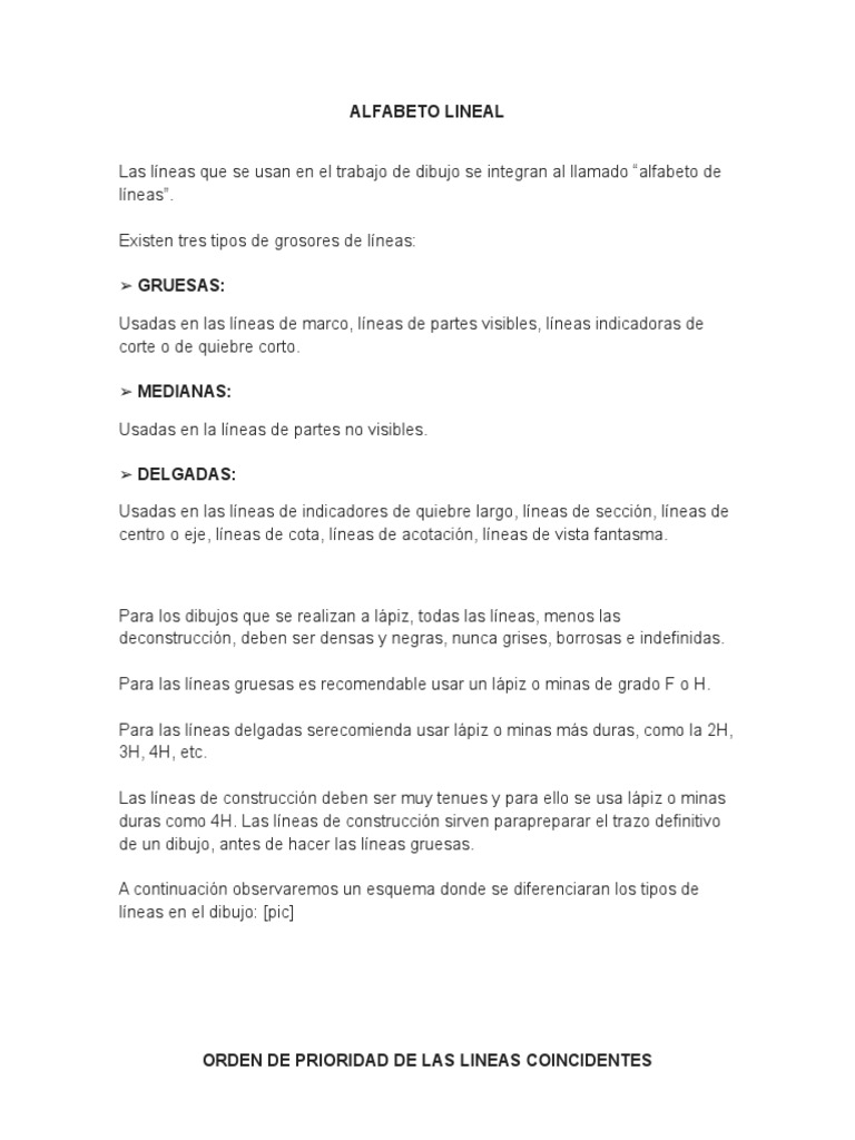 Alfabeto Lineal | PDF