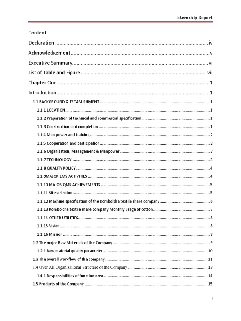 internship report.pdf | Quality Management | Quality Management System