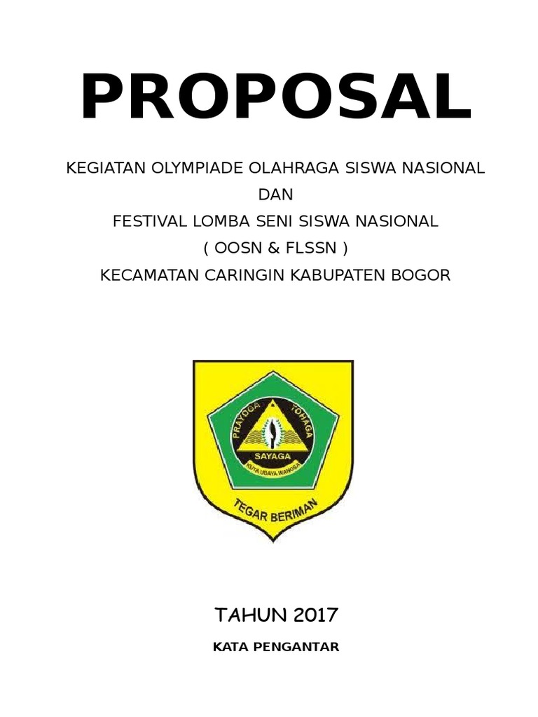 Proposal O2SN | PDF | Perjalanan
