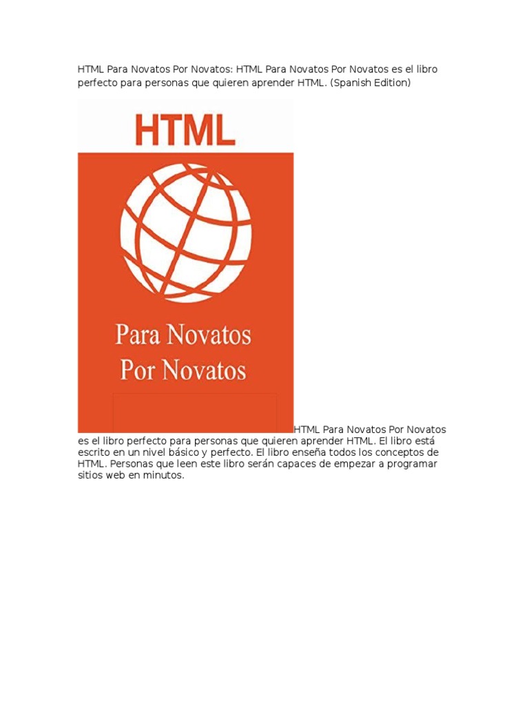 Html5 para Novatos | PDF