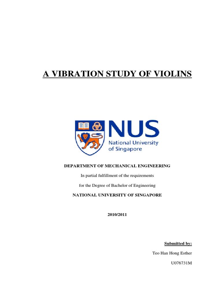 Vibration and Acoustic Study of Violins PDF | PDF | Violin | String ...