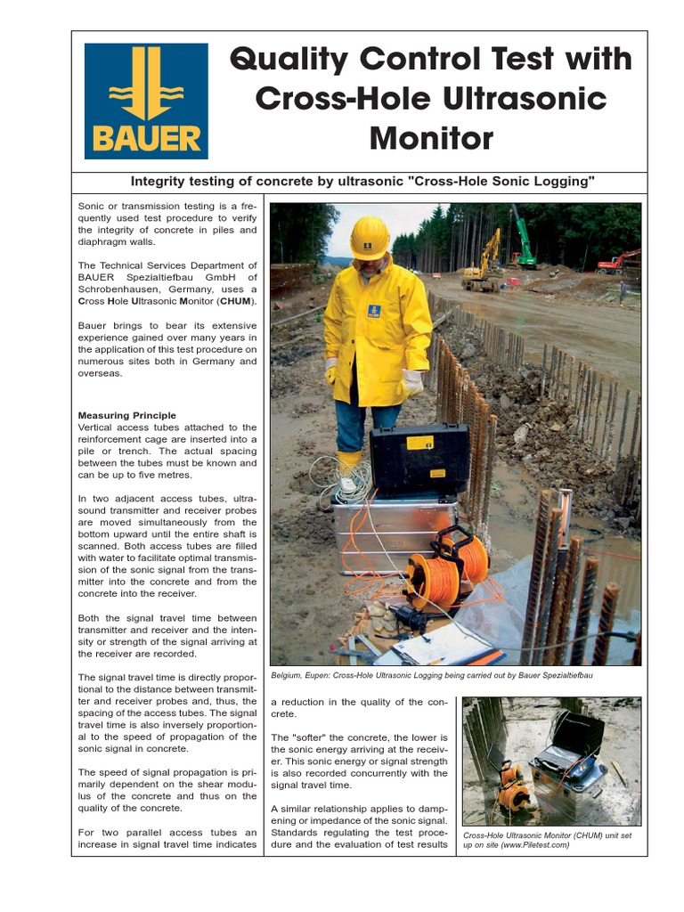 Crosshole Testing en | PDF | Ultrasound | Telecommunications Engineering