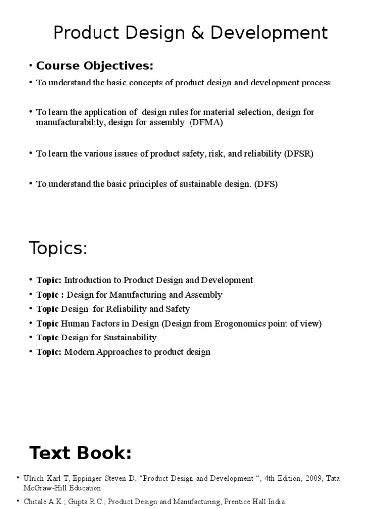 Product Design & Development | PDF | Product Design | Product (Business)
