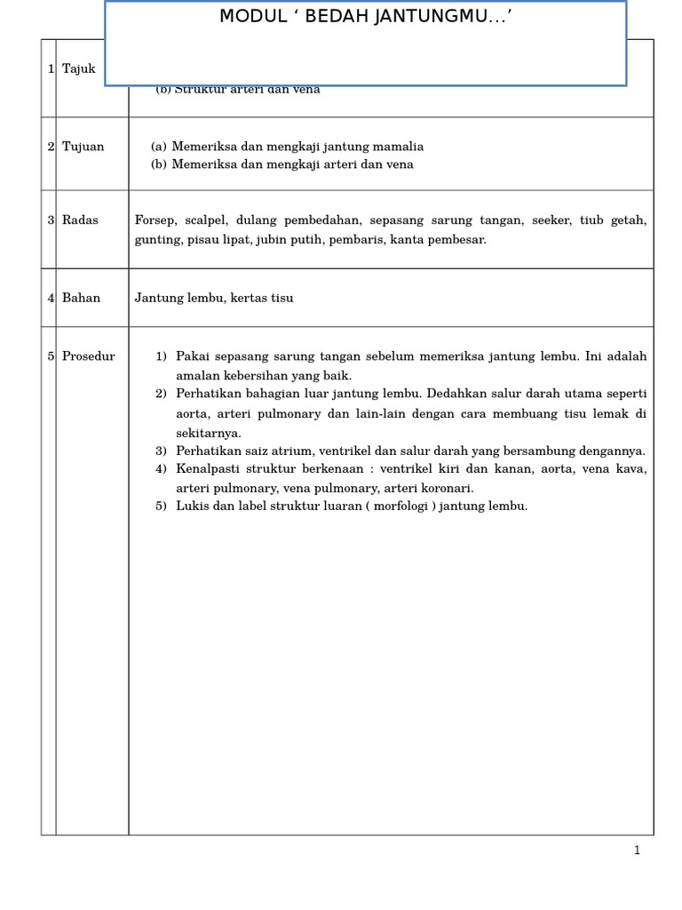 Modul Bedah Jantungmu | PDF