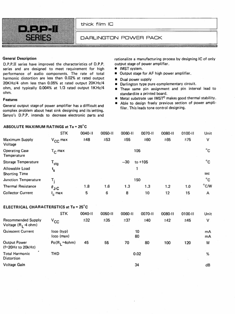 Datasheet STK0050II | PDF