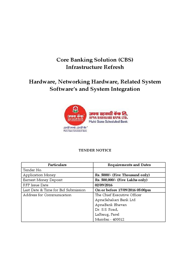 Tender Hardware PDF | PDF