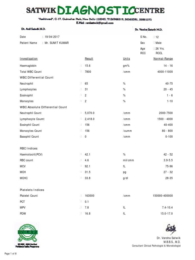 Sumit Kumar Lab Reports | PDF | Cholesterol | High Density Lipoprotein