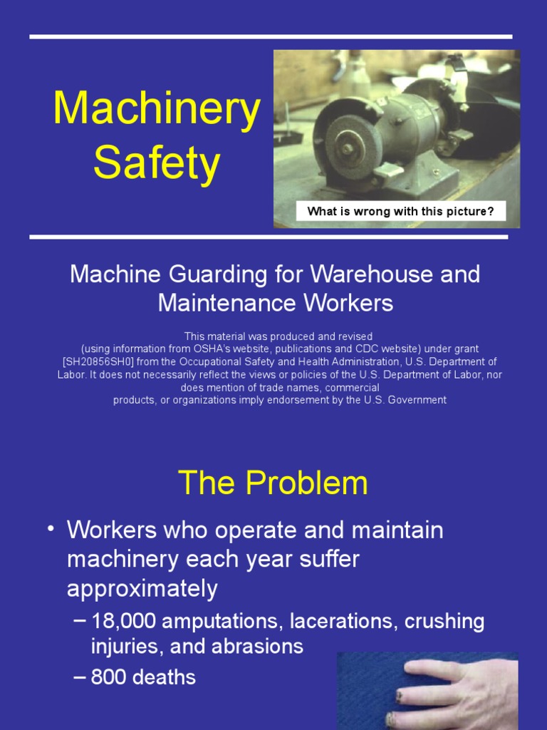 Machinery Safety: Machine Guarding For Warehouse and Maintenance ...
