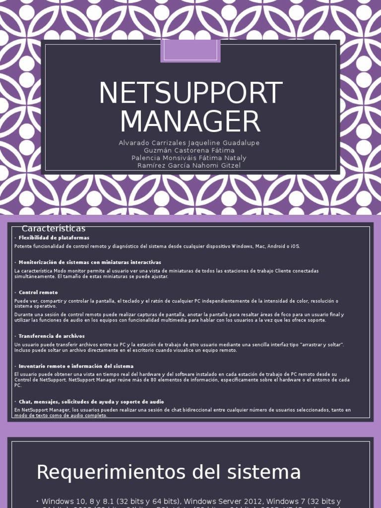NetSupport Manager Presentacion | PDF