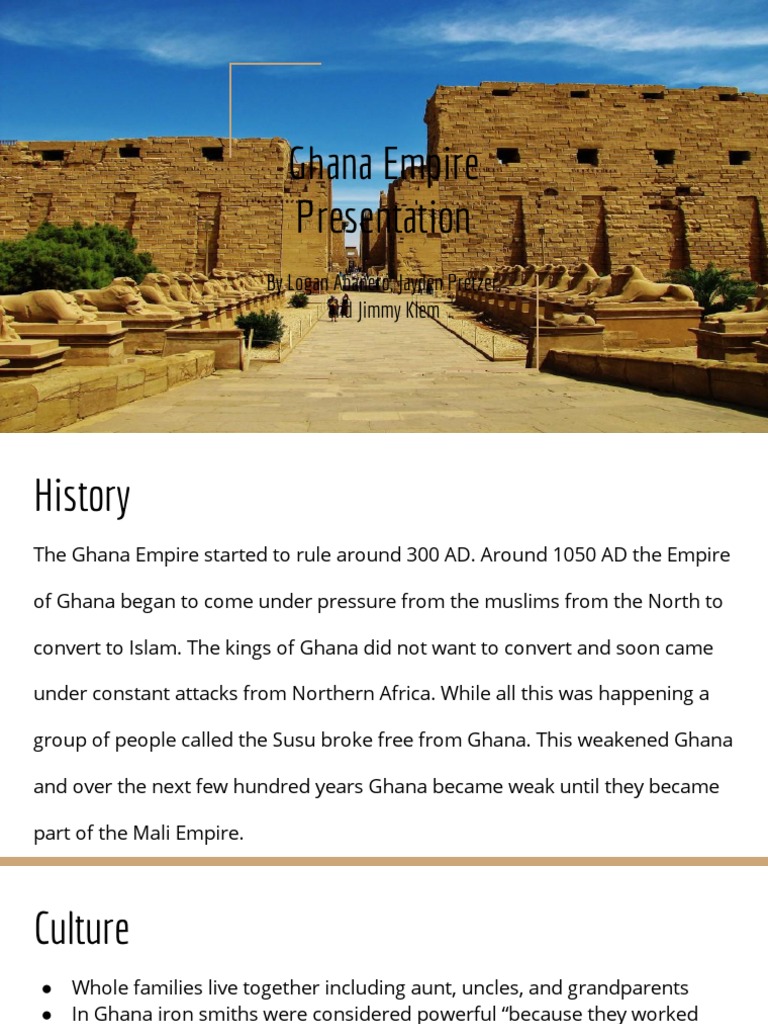 Ghana Empire Presentation | PDF
