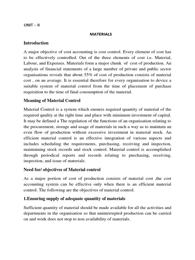 Unit-II Materials | PDF