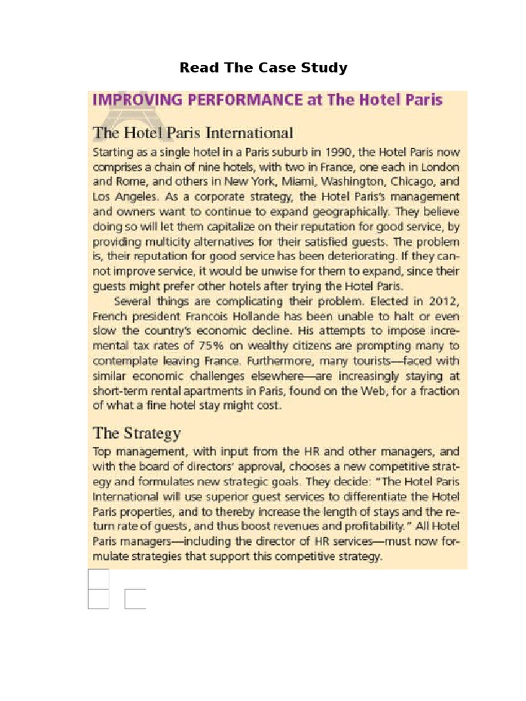 Read The Case Study | PDF