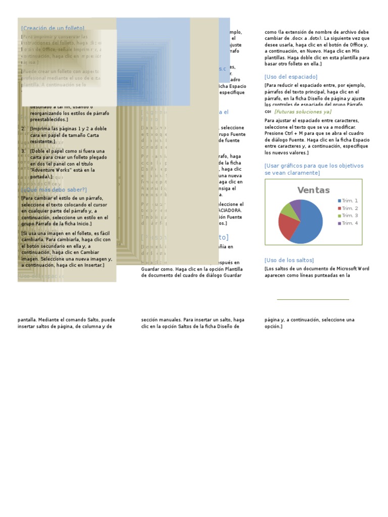 Plantilla De Folleto Microsoft Word 133 Plantillas De Word Para