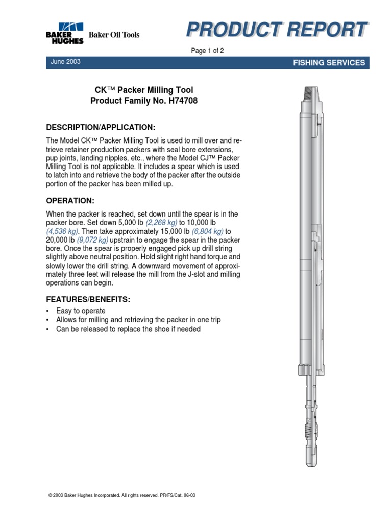BKR CK Packer Milling FS74708 | PDF | Manufactured Goods | Nature