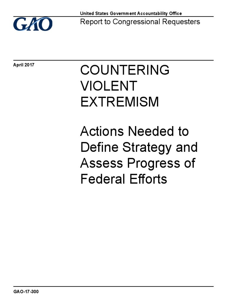 GAO Report On Countering Violent Extremism | PDF | Counter Terrorism ...