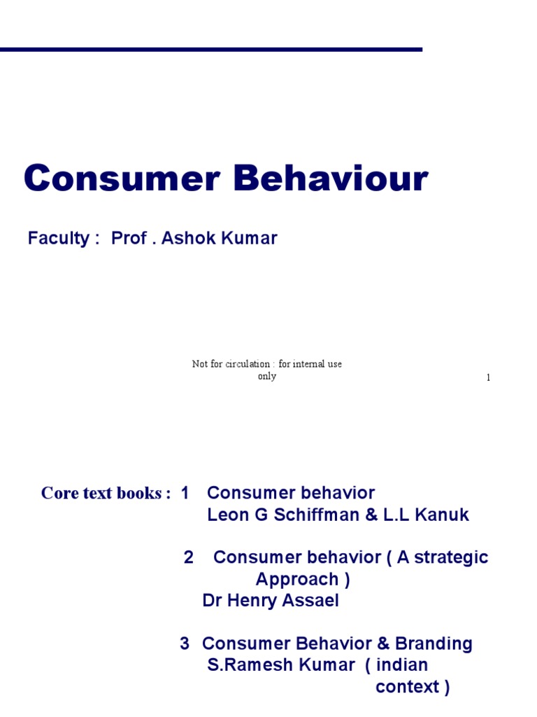 Consumer Behaviour Schiffman 9th Edition | PDF | Classical Conditioning | Perception