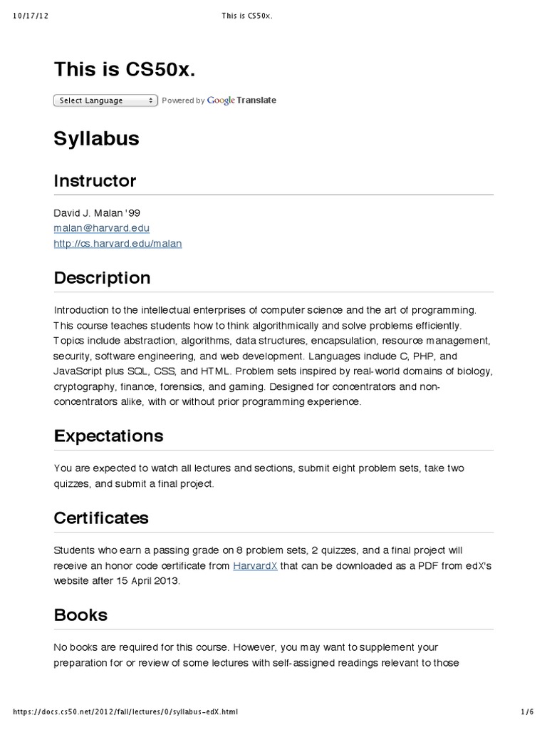 The Syllabus For Course Pdf Pointer Computer Programming Computer Programming 6964