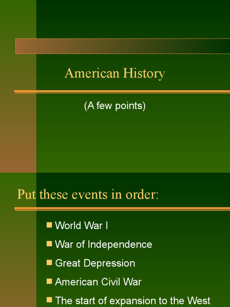 American History | PDF