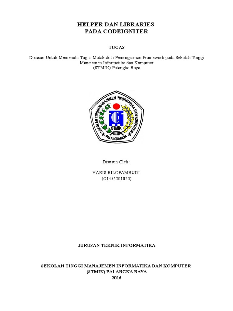 Helper & Libraries CodeIgniter | PDF | Komputer