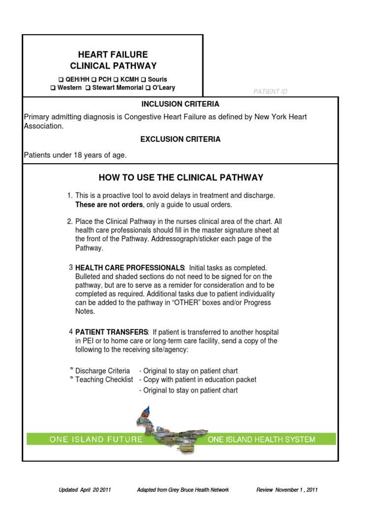 Heart Failure Clinical Pathway Guide | PDF | Heart Failure | Patient