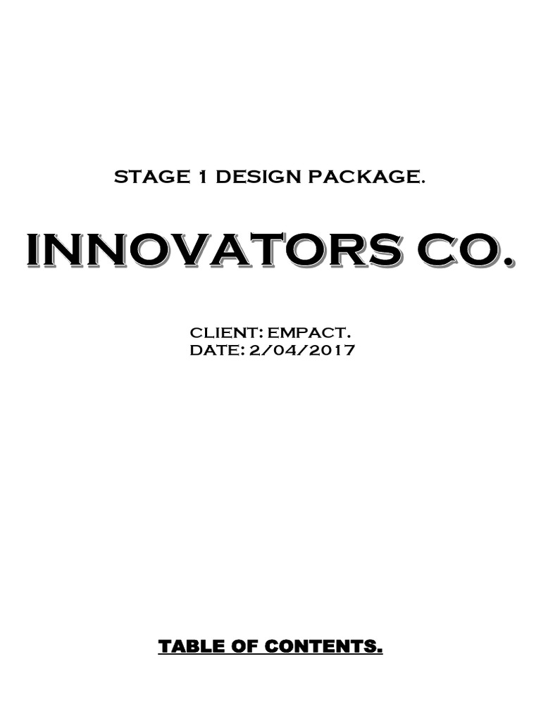 Stage 1 Design Package Real | PDF | Personal Protective Equipment ...