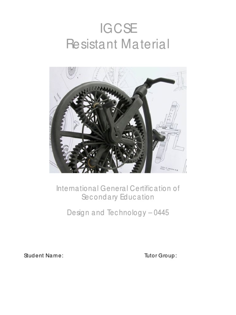 IGCSE Design & Technology Guide | PDF | Wood | Trees