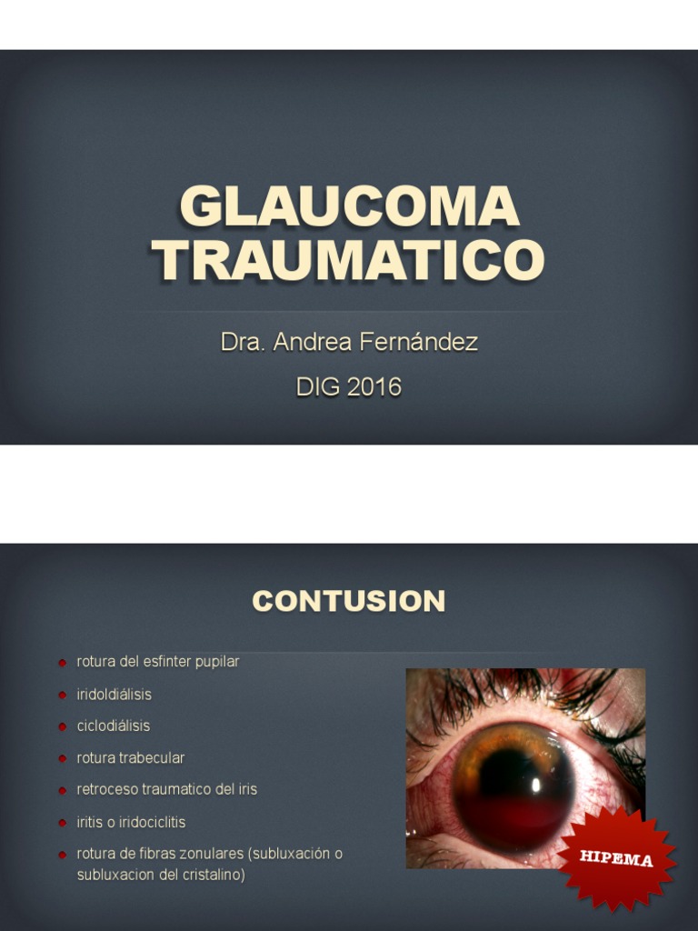 6 Glaucoma Traumático | PDF | Oftalmología | Órganos sensoriales