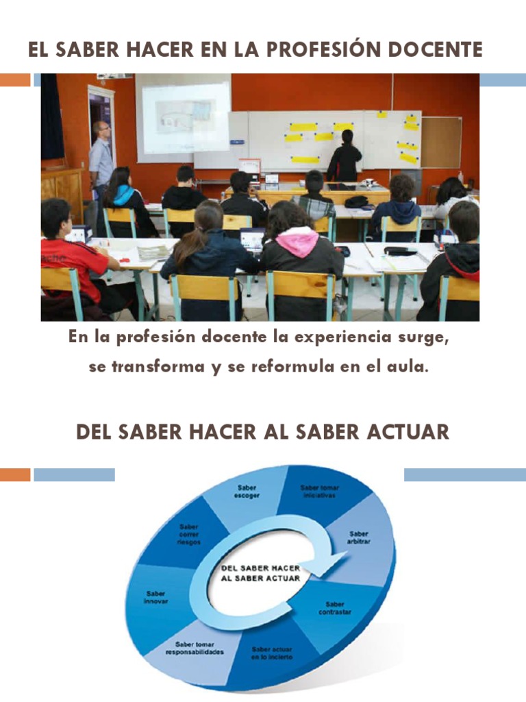 El Saber Hacer en La Profesión Docente | Conocimiento | Maestros