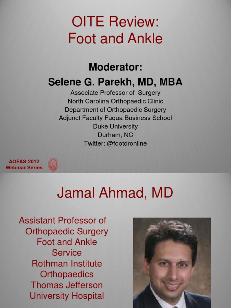 OITE Review | PDF | Foot | Ankle
